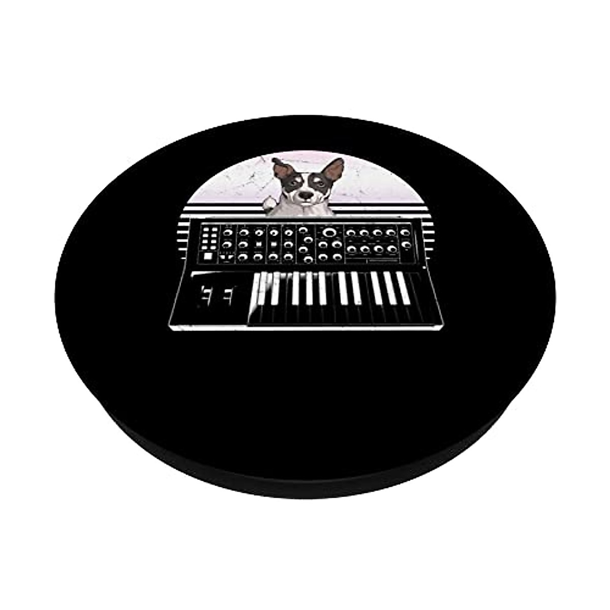 Jack Russell Terrier Dog Modular Synthesizer Keyboard PopSockets Swappable PopGrip