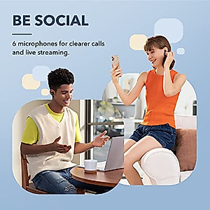 Soundcore Life Note 3 XR True Wireless Earbuds with Thumping Sound, 6 Mics for Clear Calls, Multi Mode Active Noise Cancelling, 35H Playtime, IPX5 Waterproof, Wireless Earphones with Comfortable Fit