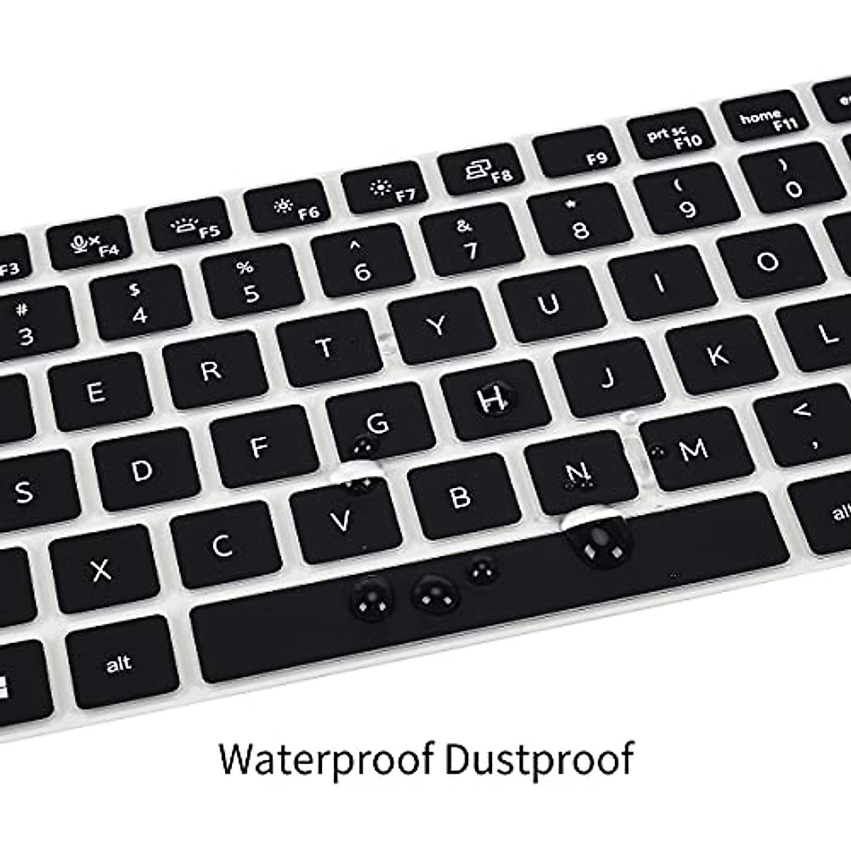 Keyboard Cover for Dell Latitude 5420 5430 5431 14", Latitude 7410 7420 7430 14", Dell Latitude 7520 15.6", Dell Latitude 9000 9420 9430 9510 9520 Keyboard Protective Skin, Black