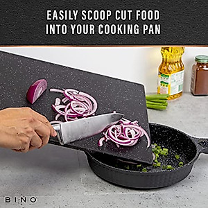 BINO Cutting Board | BPA-Free Chopping Board | Cutting Boards for Kitchen Durable, Large Surface, Multipurpose, Dual-Sided, Dishwasher Safe | Charcuterie Accessories | Home & Kitchen Utensils