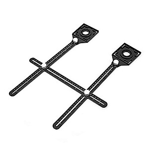 Multi-Functional Hole Locator Dual-Head Universal Adjustable Ceramic Tile Opening Hole Ruler Measuring Tool
