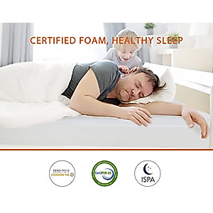 8 inch Queen Size Mattress with Cover, Cooling Gel Memory Foam Queen Mattress for a Cool Sleep & Pressure Relief, Medium Firm Mattress Pad Queen Mattresses, Bed in a Box, CertiPUR-US Certified