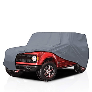 5 Layer Car Cover for GMC Chevrolet Chevy K5 Blazer 1969-1972 SUV 2-Door 1st Generation Semi Custom Fit Full Coverage Pollution, Dust, Sun, Snow, Rain, Hail All Weather Protection, Breathable
