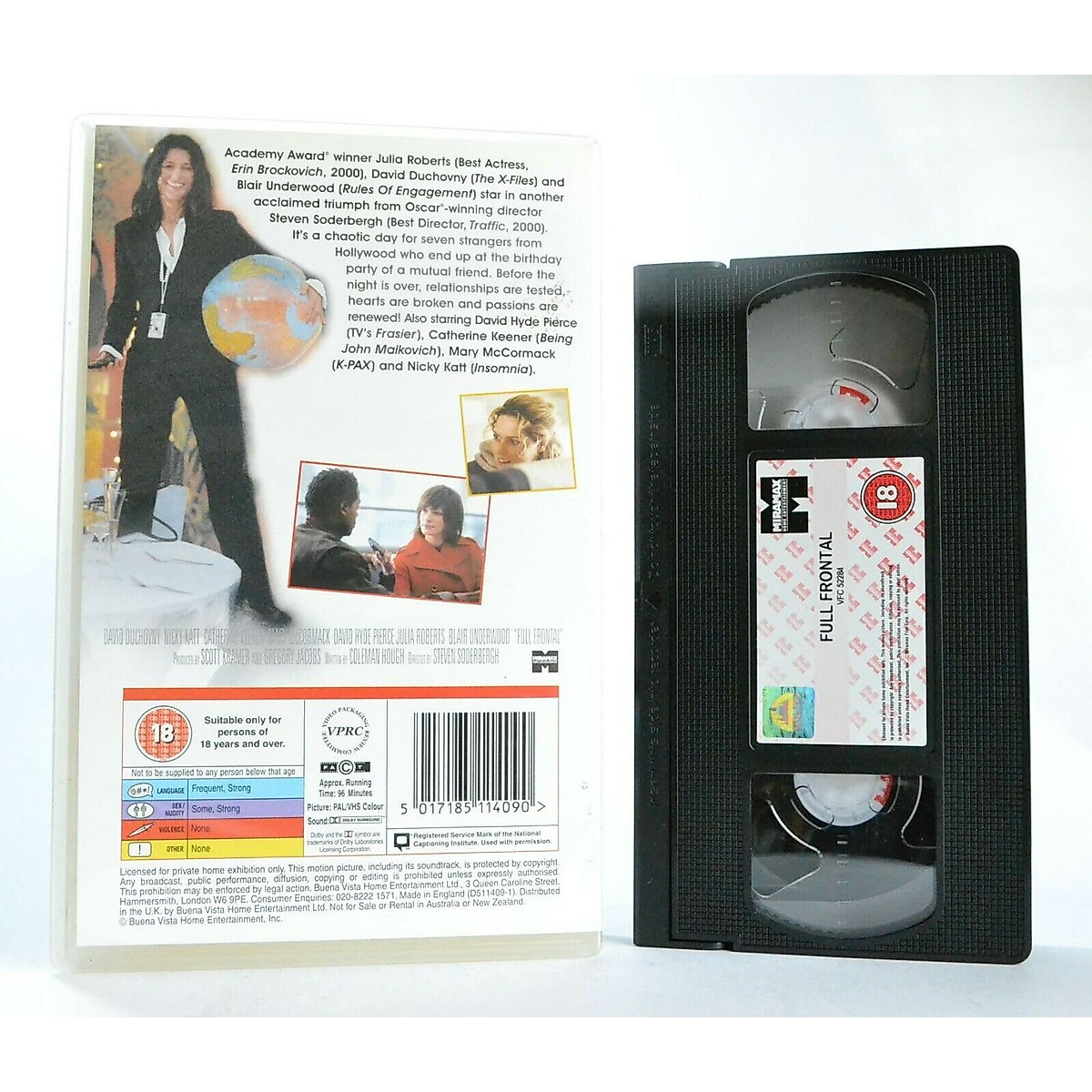 Full Frontal (2002): Film By Steven Soderbergh - Comedy - Large Box - Pal VHS