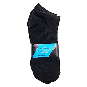 24 Pairs Thin Low Cut Ankle Socks for Men, Comfortable Lightweight Breathable Bulk Pack Wholesale (Black)