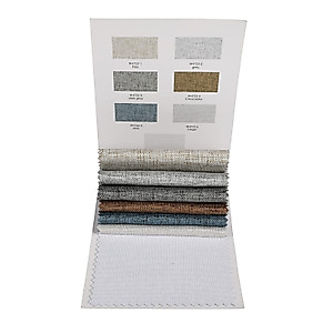 ChadMade Madia Series Linen Polyester Blend Fabric Swatches Sample Book
