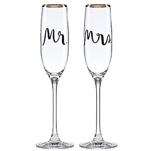 Kate Spade New York 880361 Bridal Party 2-Piece Champagne Flute Set