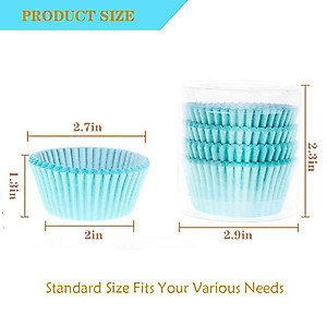 Dtzzou Colorful Paper Baking Cups, Rainbow Cupcake Liners Disposable Cupcake Wrappers for Holiday and Party Baking Supplies 600 Count