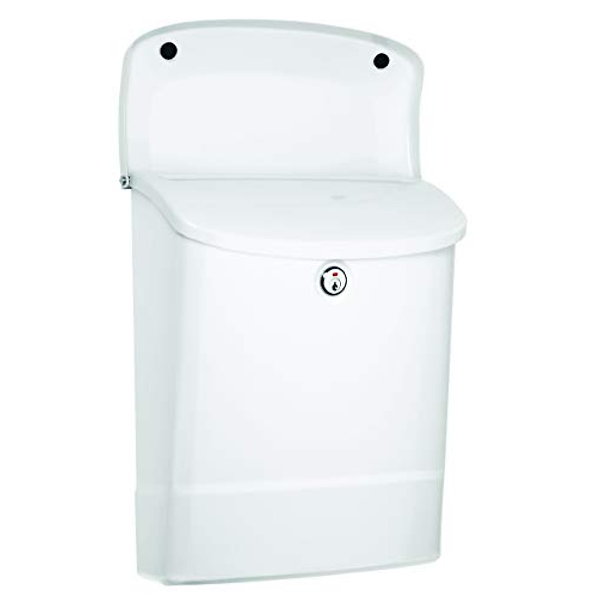 Architectural Mailboxes Parkside Galvanized Steel, Locking, Wall Mount Mailbox, 2576W-10, White, Medium Capacity