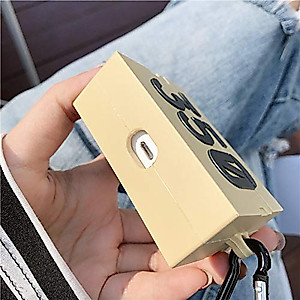 Airpods Pro Silicone Case, Azlanlan (SpongeBabies) McDonald's Box Despicable Milk Dad Pie Star 3D Cute Cartoon Luxury Funny Fun Cool Cute Airpods Pro Silicone Case. (L9)