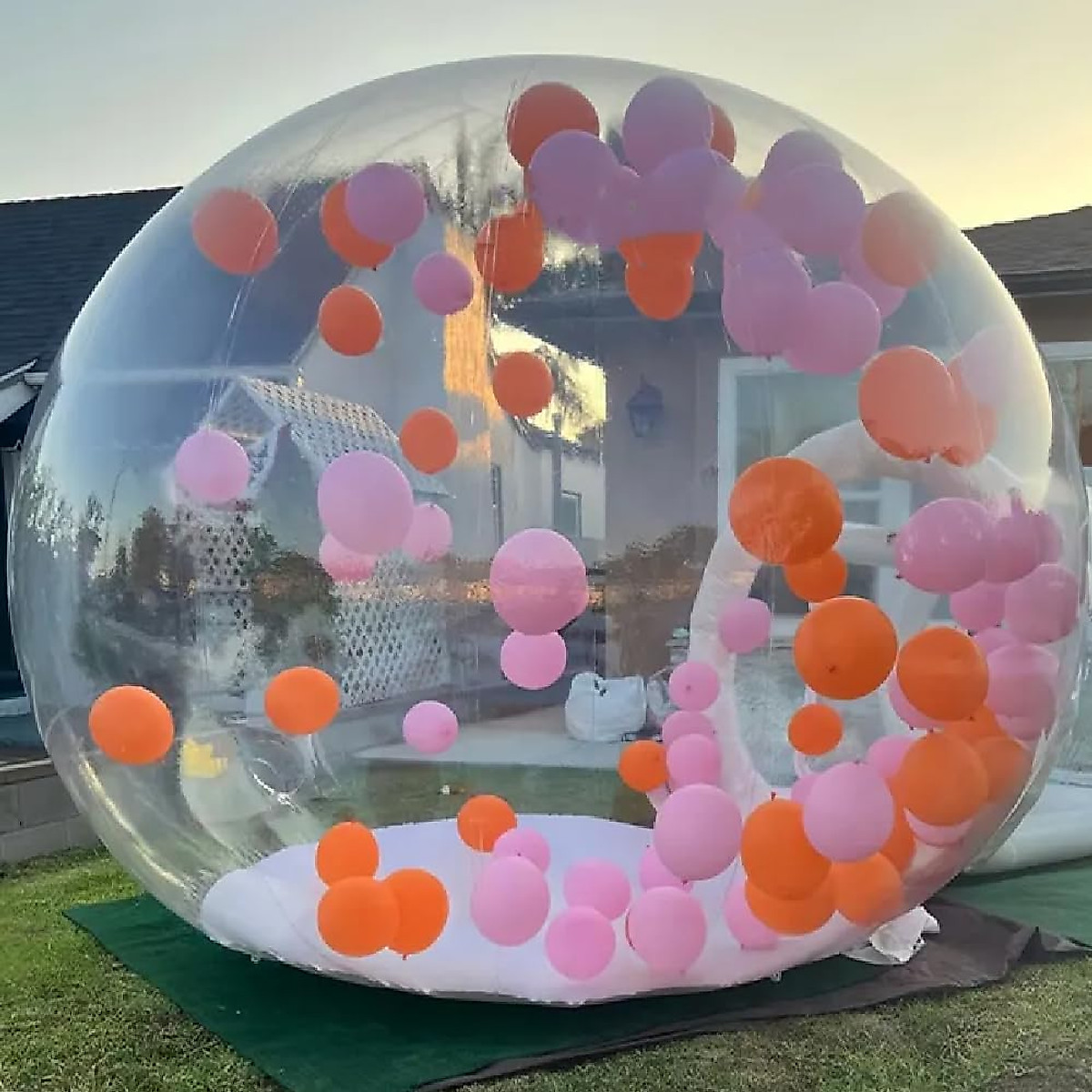 Inflatable Bubble House Kids Party Transparent Dome 10ft Inflatable Camping Tent with 950W Blower Suitable for Home Party, Malls, Parks Event Exhibition (Bubble Diameter 10ft)