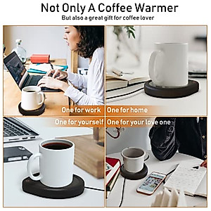 Coffee Mug Warmer with Auto Shut Off for Desk, Cup Warmer Smart Temperature Settings, Electric Beverage Tea Water Milk Warmer for All Cups and Mugs, Heating Plate Candle Wax Warmer