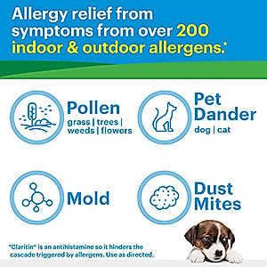 Claritin 24 Hour Non-Drowsy Allergy Medicine Bundle Pack, Prescription Strength Allergy Relief with 10mg Loratadine, Antihistamine, 45ct Tablets and 10ct Liquid Gels