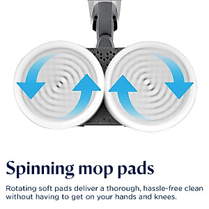 Bissell SpinWave Expert Hard Floor Spin Mop, 20393, White/Black