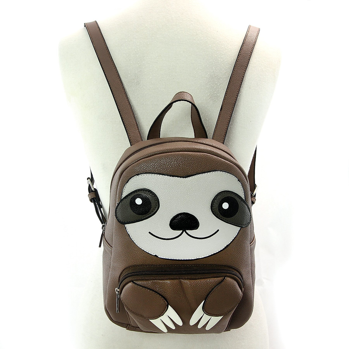 WonderMolly Sleepyville Critters - Mini Sloth Backpack in Vinyl Material
