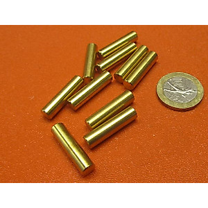 360 Brass Dowel Pin 1/4" Diameter x 1.00" Length 10 Pcs