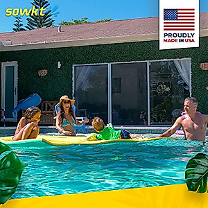 SOWKT Lily Pad Floating Mat (12 x 6 ft) - Made in USA Large Floating Water Mat for Lake and Boating - Floating Water Pad for Lakes | Lilly Pad Floating Water Dock Holds up to 880lbs.