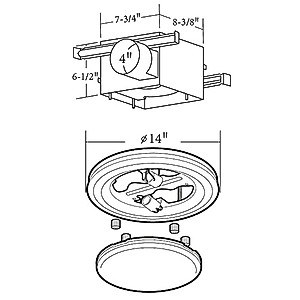 Hunter 90052z Saturn Decorative Bathroom Ventilation Exhaust Fan and Light, 80 CFM, Satin White