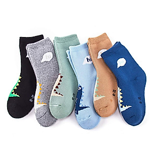 HowJoJo Big Boys Thick Cotton Socks Kids Warm Socks Winter Thermal Crew Socks 8-10 Years