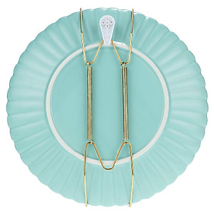 12 Pieces Invisible Plate Hangers Wall Plate Hangers Stainless Steel Decorative Wire Plate Hangers Holders in 3 Sizes with 12 Pieces Wall Hooks for Decorative Plates and Art (6/8/10 Inch)