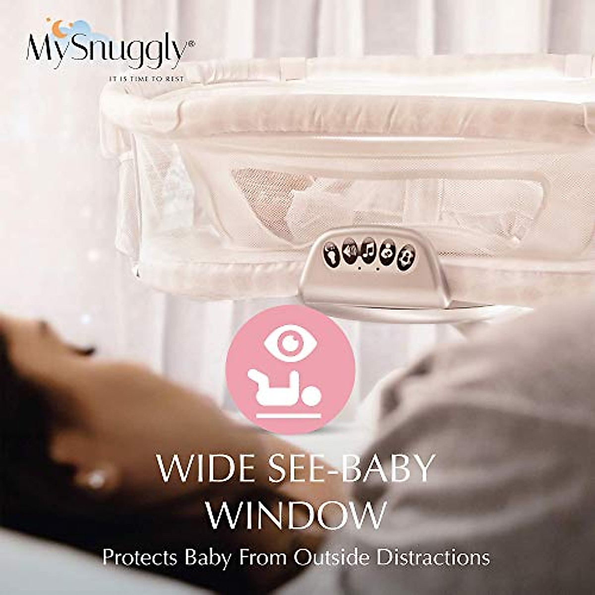 MySnuggly Newborn Bassinet Insert for Halo Bassinets | Patented Safe Real Cuddling Feeling for Better Sleep