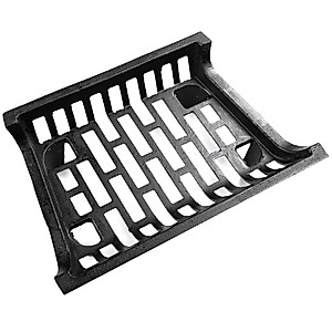 AGTEK Fireplace Grate 18 inch Cast Iron Fire Place Grates Heavy Duty Wood Stove Chimney Burning Rack Holder