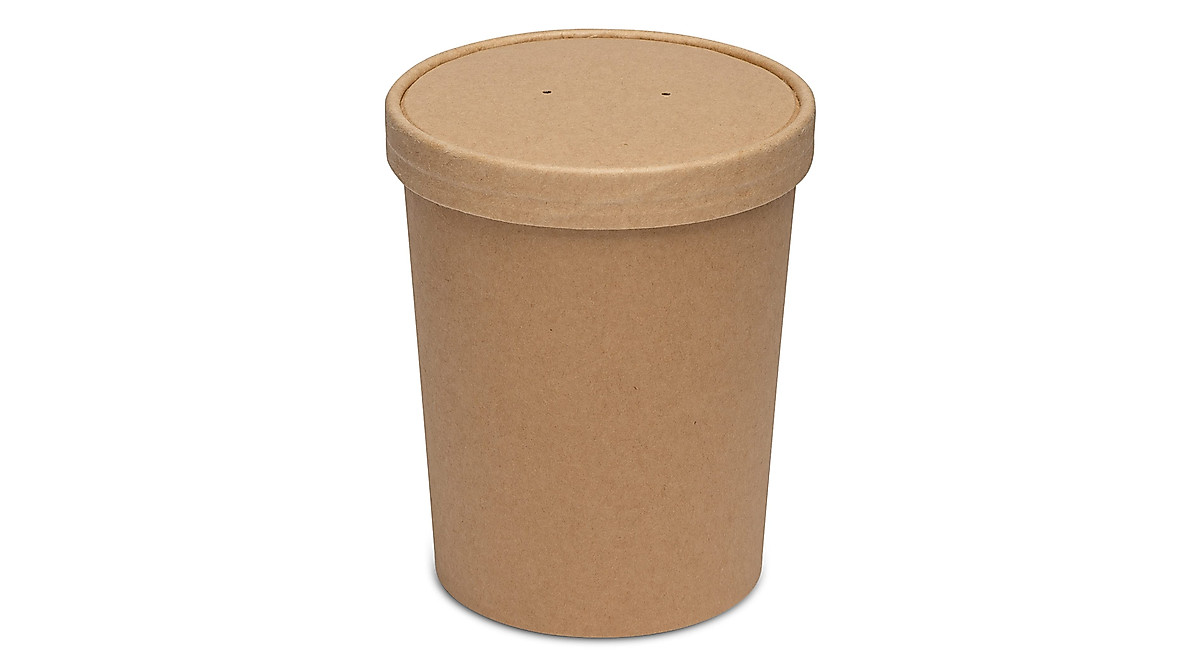 Comfy Package 32 oz Paper Food Containers - Durable & Vented Lids