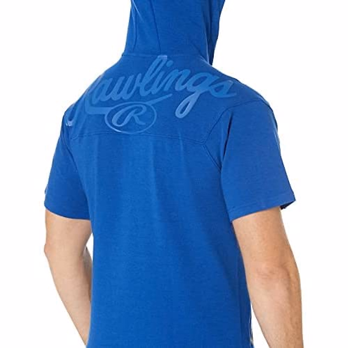 Rawlings Gold Collection Adult 1/4 Zip Short Sleeve Batting Practice Hooded Jacket, Black, Medium