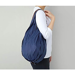 Marna S460GY Shupatto Compact Bag, Drop, Gray, Vertical Type, Drops, Instantly Foldable Eco Bag, When Using Bag: 11.0 x 22.0 inches (28 x 56 cm)