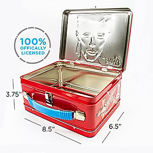 AQUARIUS David Bowie Aladdin Sane Fun Box - Sturdy Tin Storage Box with Plastic Handle & Embossed Front Cover - Officially Licensed Merchandise & Collectible Gift