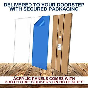 PENNZONI Drum Shield 5ft w/Chrome Hinges, Comes w/ 5 Drum Panels, & Chrome Hinges, Premium Clear Acrylic Panels, Drum Screen