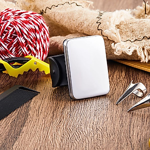 8 Pieces Hair Sectioning and Braiding Set - 6 Styling Clips, 2 Rat Tail Combs, Ring, and Magnetic Wristband Holder (Black)