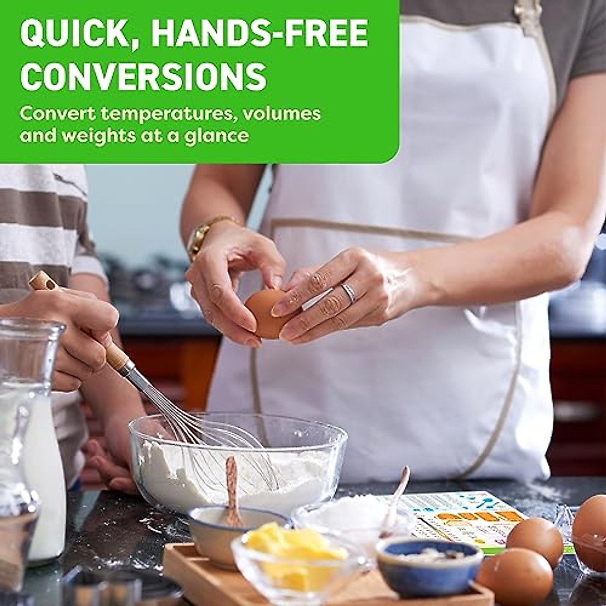 Kitchen Conversion Chart Magnet - Imperial & Metric to Standard Conversion Chart Decor Cooking Measurements for Food - Measuring Weight, Liquid, Temperature - Recipe Baking Tools Cookbook Accessories