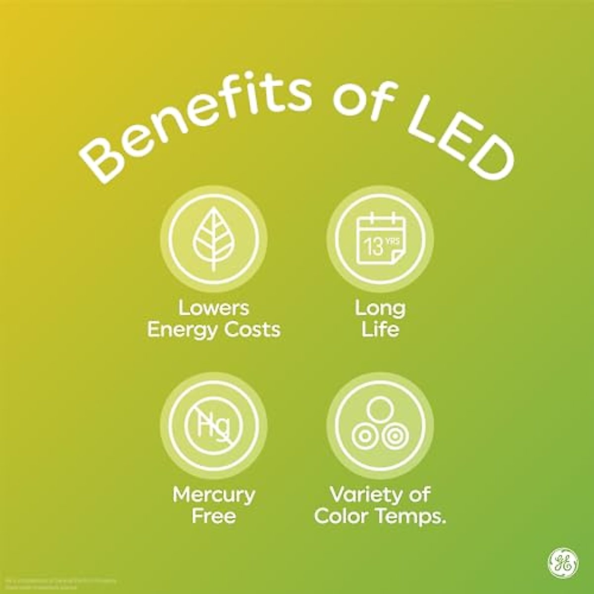 GE Lighting LED+ Color Changing Light Bulb, 2 Color Settings, No App or Wi-Fi Required, Remote Included, A19 Light Bulb (1 Pack)