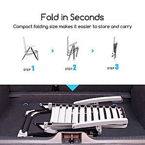 Tangkula Patio Chaise Lounge Chair, Folding Chaise Lounge Outdoor with 7-Position Backrest & Adjustable Footrest, Plastic Pool Lounge Chairs for Outside Backyard Deck Beach Lawn