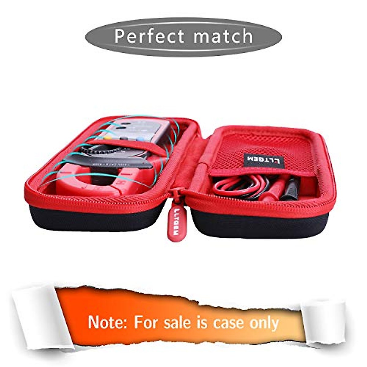 LTGEM EVA Hard Case for Digital Clamp Multimeter Voltage Tester, Compatible with AstroAI 4000 or 2000 Counts/Etekcity MSR-C600/Proster 6000 Counts/KAIWEETS HT206D clamp Meter。
