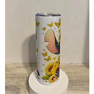 Stitch with Sunflowers 20oz tumbler