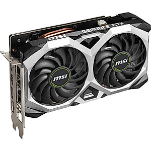 MSI Gaming GeForce GTX 1660 Super 192-bit HDMI/DP 6GB GDRR6 HDCP Support DirectX 12 Dual Fan VR Ready OC Graphics Card (GTX 1660 Super VENTUS XS OC)