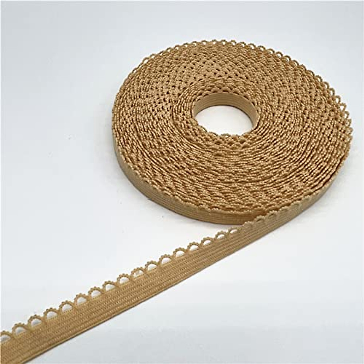 Elastic Lace Trim Fold Over Elastic Trim for Sewing Waist Band Garment Accessory 5yards/Lot 10mm