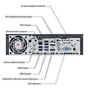 HP EliteDesk 800 G1 USFF Desktop PC Computer Package, Intel Quad Core i5 up to 3.6GHz, 16G DDR3, 512G SSD, USB 3.0, VGA, DP, 20 Inch LCD Monitor(Brands May Vary), Keyboard, Mouse, Win 10 Pro (Renewed)