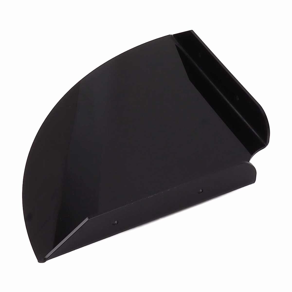 Corner Shelf, Wall Mount 2pcs High Strength Large Space Corner Wall Shelf Easy Installation Fashion for Bedrooms (Black)