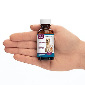 PetAlive Sinu-Rite - Natural Homeopathic Formula for Allergy-Related Congestion and Acute Sinusitis in Dogs and Cats - 180 Tablets