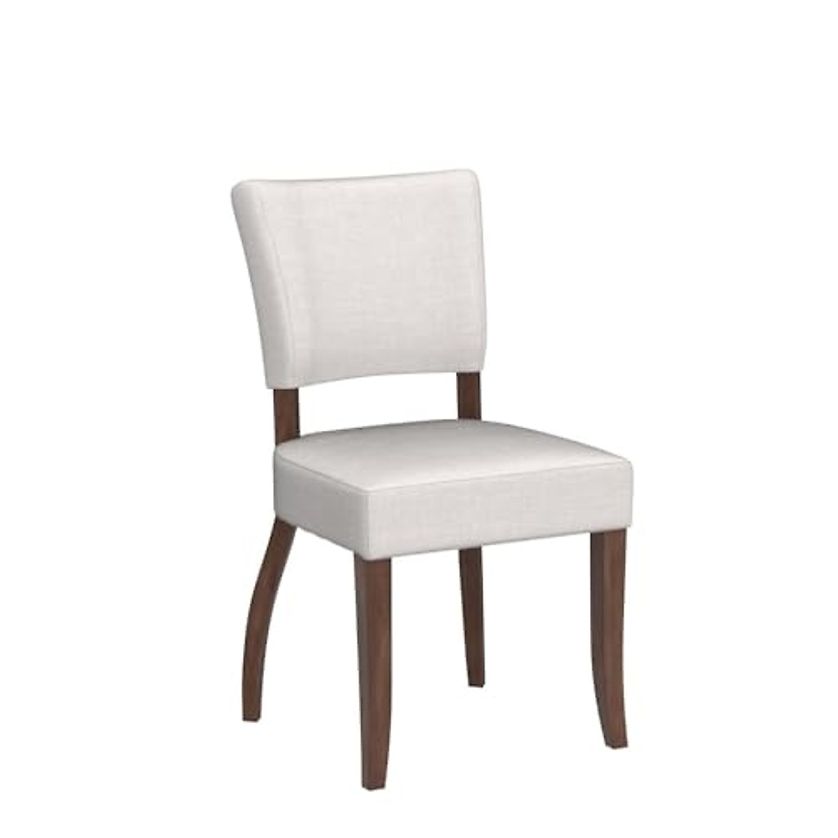 Guyou Farmhouse Cream Dining Chairs Set of 4, Linen Dining Room Chairs with Bronze Nailhead Upholstered Kitchen Side Chairs with Wood Legs for Living Room (Cream)