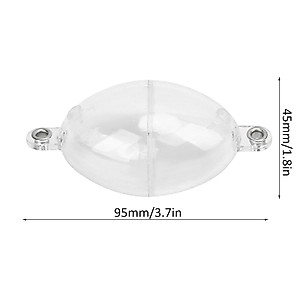 Fishing Controller, Fishing Float Ball High Recognition High Sensitivity Bubble Floats Fish Tackle for Fishing(Transparent White)