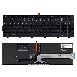 Keyboard Replacement for Dell inspiron 15 3000 5000 3541 3542 3543 3551 3552 3558 3593 5542 5545 5547 5755 5551 5558 5552 5758 5759 5559, inspiron 17 5000 5748 5749 5755 5758 5759 Laptop with Backlit