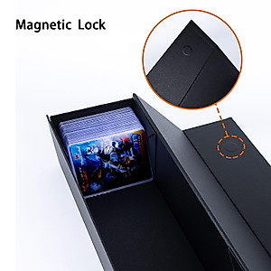 SFSOC Trading Card Storage Box & 20PCS Dividers,Toploader Storage Box,Baseball Card Storage Box Holds 900+ Cards or 200 Toploaders,Fit Football, Basketball, Hockey, Gaming & Trading Cards