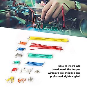 Preformed Jumper Wire, with Storage Box Breadboard Jumper Wires, for Prototyping Use. Convenient for Store and Fetch