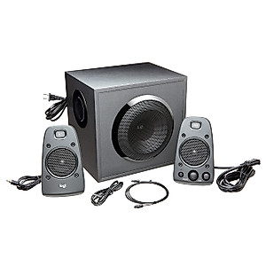 Logitech Z625 Powerful THX® Certified 2.1 Speaker System with Optical Input, black
