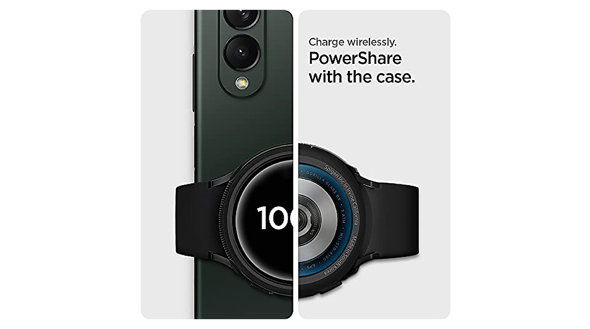 Spigen Liquid Air Armor for Galaxy Watch 5 & 4 - Matte Black Protection