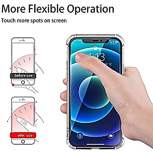 Cell Phone Ring Stand Holder,4 PCS Transparent Finger Ring Holder,360° Degree Rotation Kickstand Phone Ring Grips Compatible with Most Smartphones and Tablet